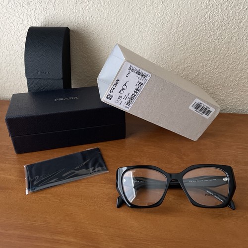 Prada PR 18WV 1AB1O1 Black Plastic Fashion Eyeglasses 54mm | eBay