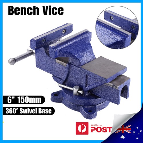 150mm 6'' Heavy Duty Bench Vice Grip Clamp Vise Workbench Anvil 360 ...
