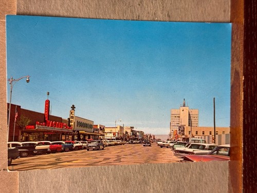 Grant Street Scene Colorful 1950s Postcard Odessa TX Signs & Cars | eBay