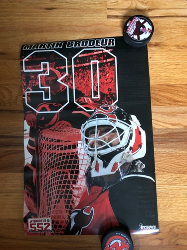 NJ Devils NEW JERSEY "DEVILS MARTIN BRODEUR POSTER 20"X13" 552 ...