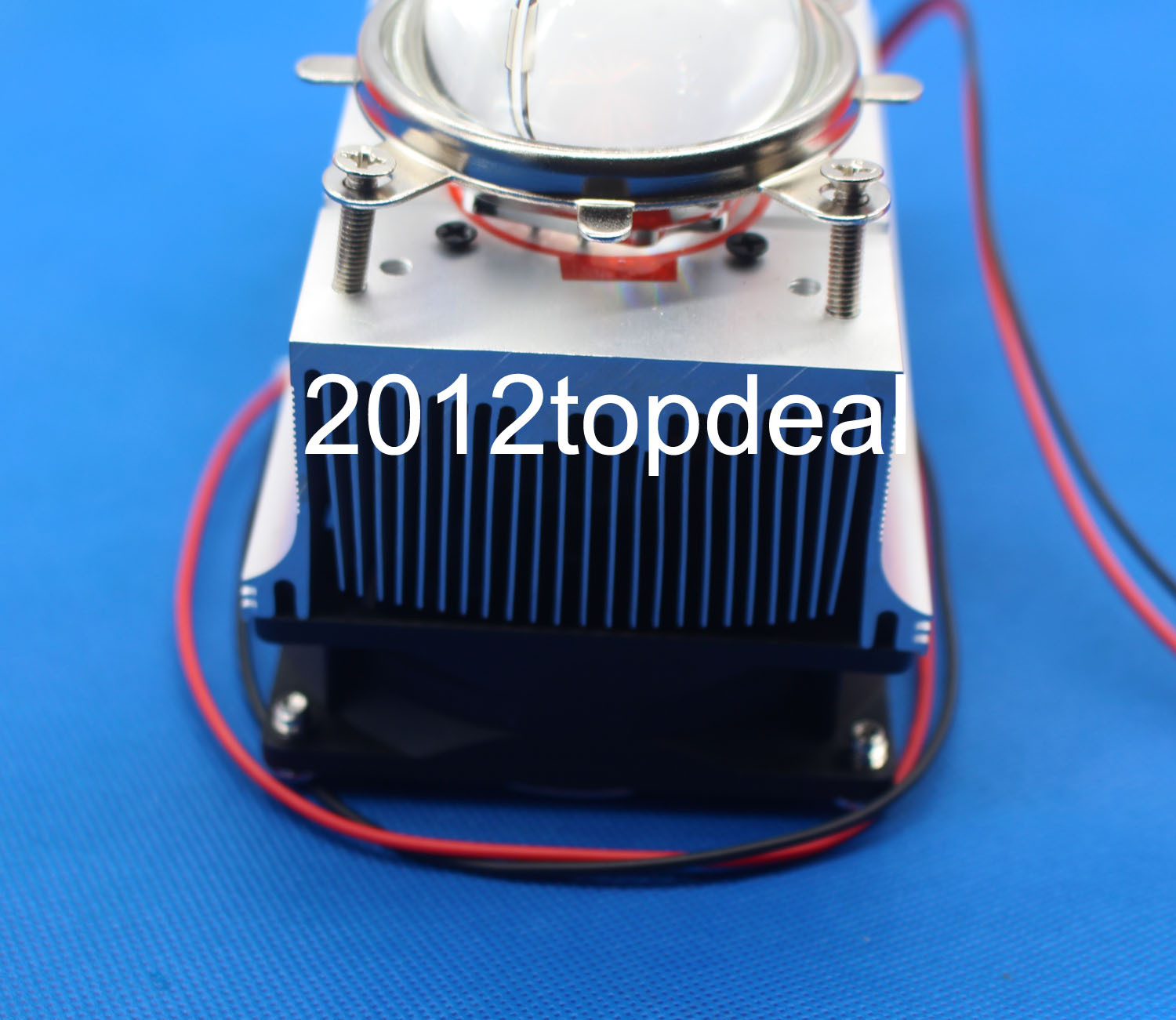 100W 200W High Power LED Heatsink cooling with fans 57mm Lens ...