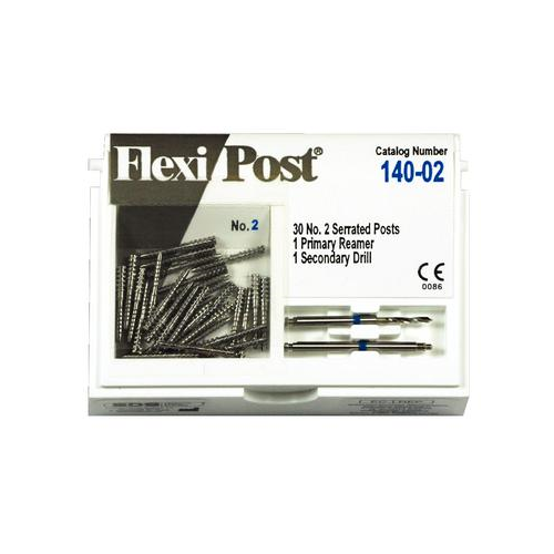 Essential Dental Systems 140-02 Flexi-Post Stainless Steel Posts #2 ...