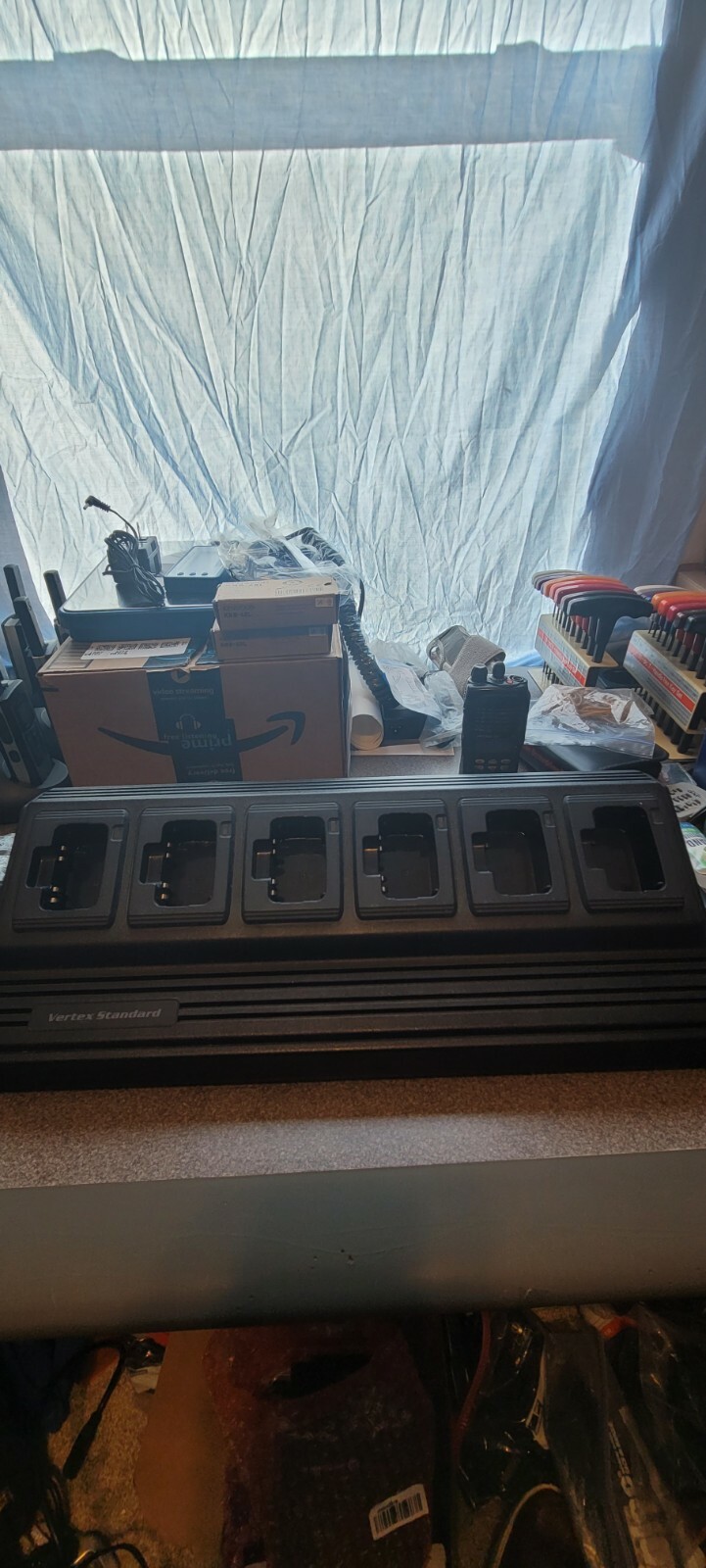 Vertex Standard 6 Unit Rapid Charger CD-18 For VX-414,VX-424,VX-417,VX ...