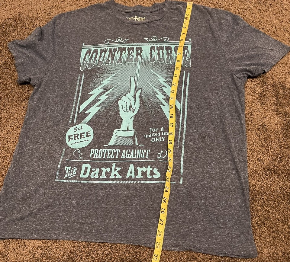 Harry Potter Counter Curse Men's T-shirt Lootcrate Size XL Blue | eBay