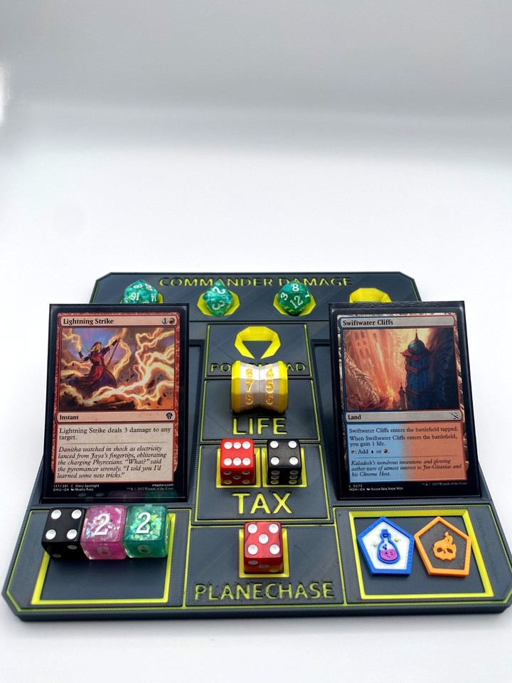 Partner Commander Tray designed to assist in tracking MTG Commander ...