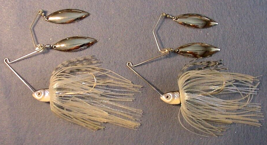 Lot of 2 ~Pro Assassinator Clacker 1/4 oz Spinnerbait DT-DWN Blue ...