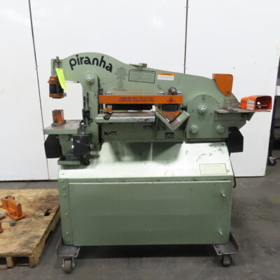 Piranha P-50 50 Ton Hydraulic Iron Worker Punch Shear Chopper Notcher ...