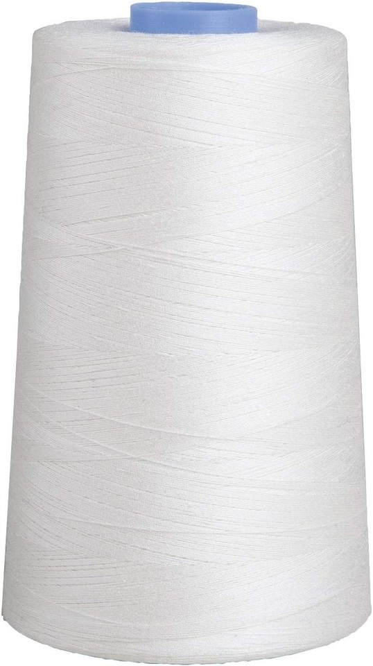 Versatile 5000 Yards of 100% Cotton Thread Cone in Classic White for ...