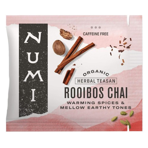 Numi Organic Rooibos Chai Tea, 100 Tea Bags, Herbal Red 100 Count (Pack ...
