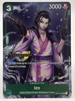 Izo OP01-033 EN ONE PIECE TCG 2023 Championship Celebration-NM | eBay
