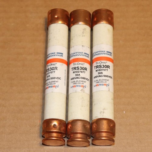 Lot of 3 New Ferraz Shawmut Mersen TRS30R 30 Amp Fuse TRI-ONIC | eBay