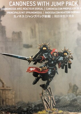 Warhammer 40k Adepta Sororitas Sisters of Battle Canoness with Jump ...