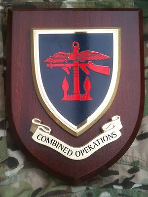 Combined Operations Regimental Military Wall Plaque V1 Mess Shield ...