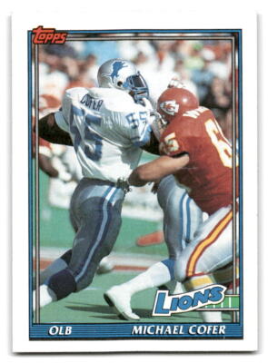 Michael Cofer 1991 Topps FOOTBALL #404 Detroit Lions | eBay