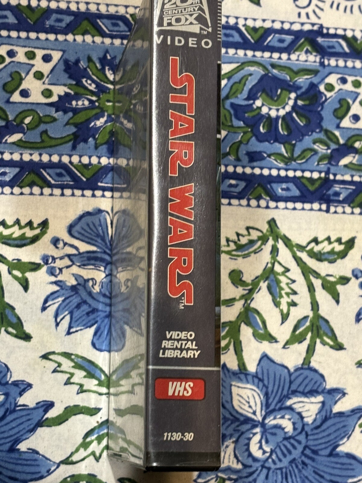 STAR WARS 1982 VHS Video Rental Library, 1982 Release, 1130-30, R149128 ...