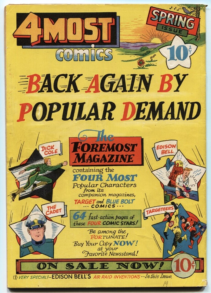 Target Vol 3 #4 Space Hawk by Basil Wolverton 1942 Golden Age | eBay