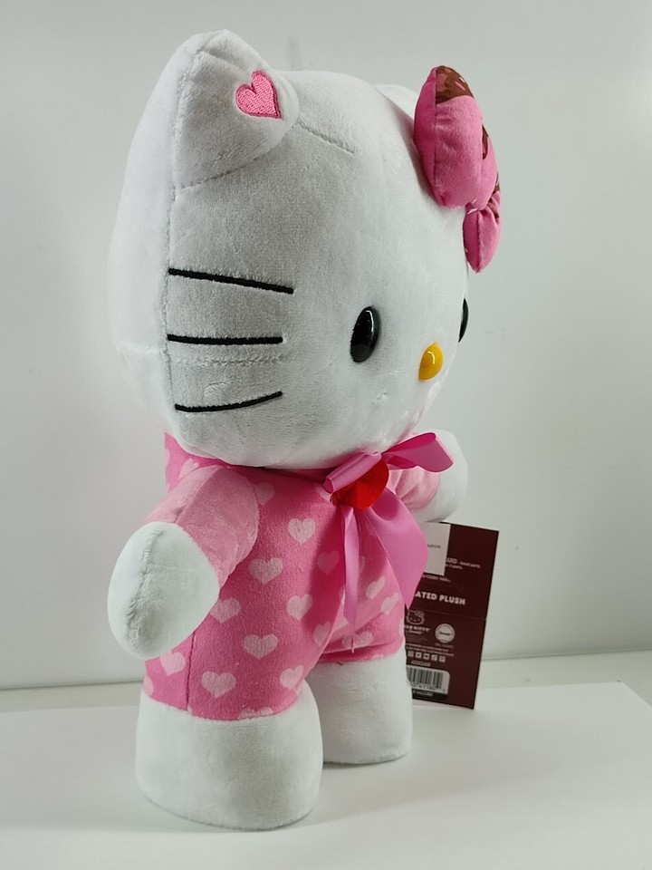 Hello Kitty Valentines Happy Shuffle Animated Plush Side Stepper Pink ...