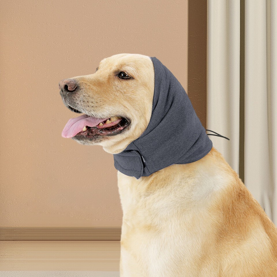 Dog Grooming Ear Muffs Dog Neck and Ears Warmer Noise-Proof Ear Cover ...