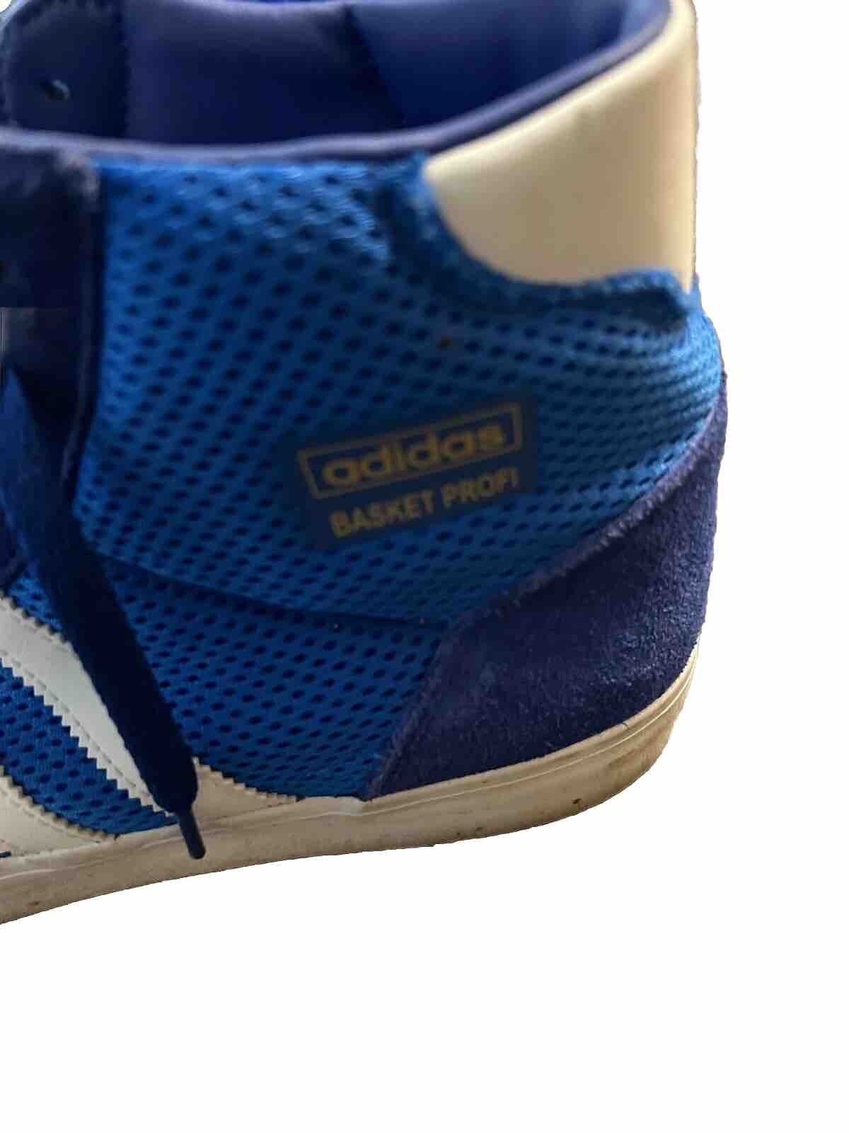 Adidas basketball Profi Suede 7 Men’s Blue White Shoes High Tops ...