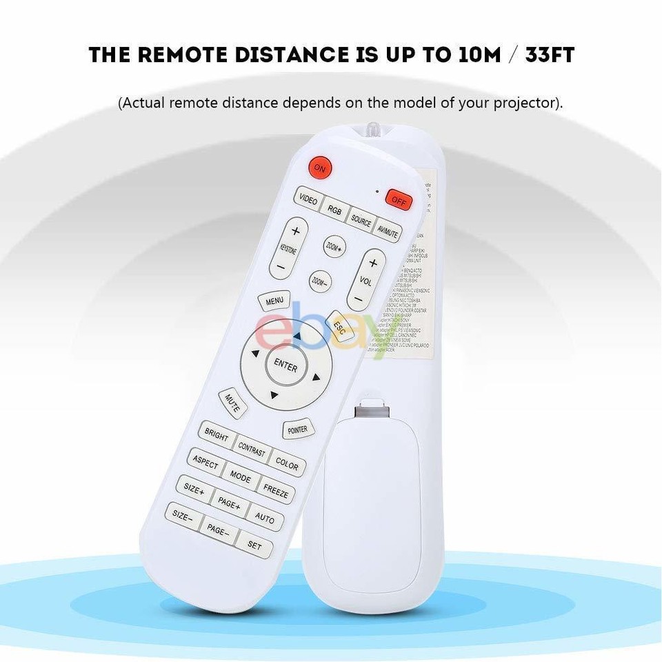 New Universal For Panasonic Epson Benq Dell Viewsonic Projector Remote ...