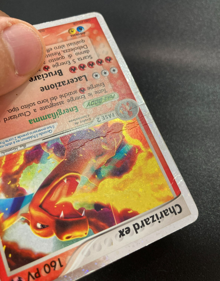 Pokemon Karte Charizard Ex Holo 105/112 EX RotFeuer Und GrünBlatt ITA ...