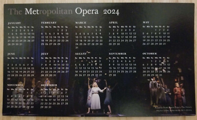 Metropolitan Opera 2024 Calendar Magnet | eBay