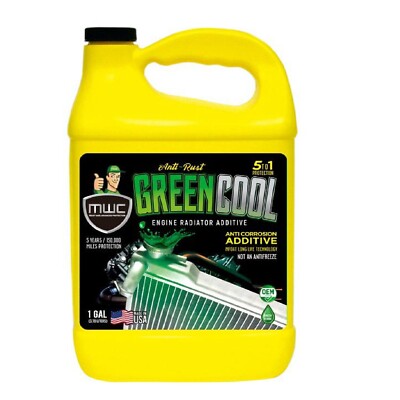 MWC Green Cool Engine Radiator Anti-Rust Additive, 1 Gallon, Corrosion ...