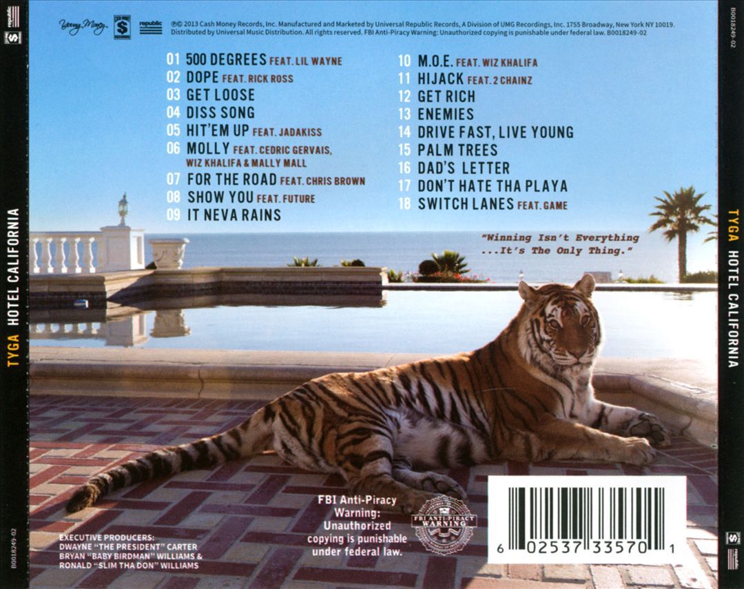 Tyga Hotel California Deluxe Tyga: Albums, Nummers, Concerten | Deezer
