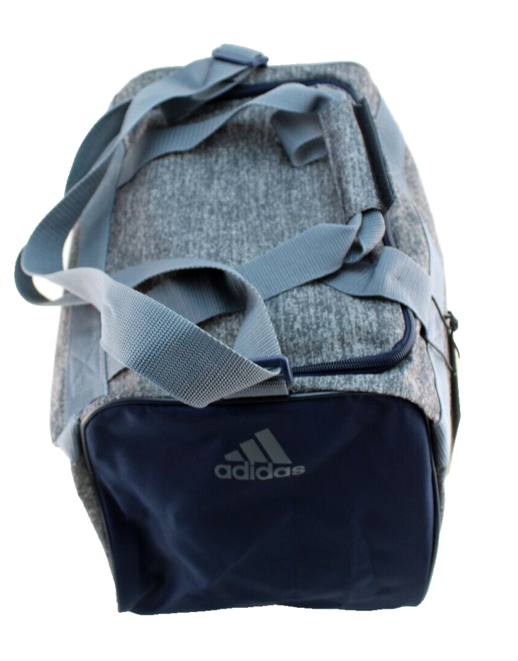 New ADIDAS Diablo II Onix Gray / Navy Blue 18" x 10" x 11" Small Duffle ...