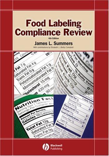 Food Labeling Compliance Review by James L. Summers (2007, Hardcover ...