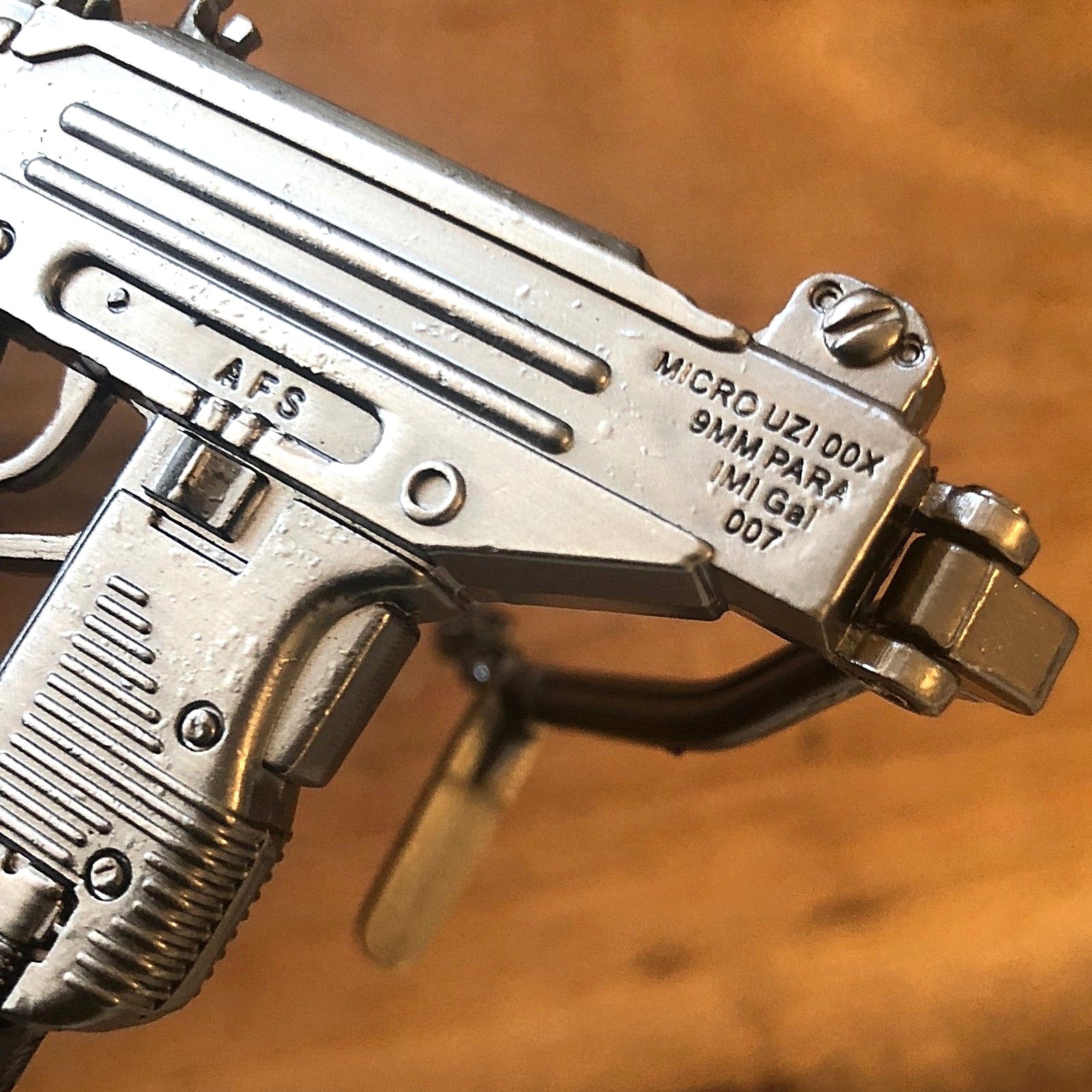 Diecast UZI Keychain Sub-machine Gun Keychain UZI PUBG Model Micro UZI ...