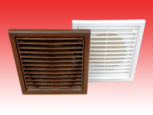 5" 125mm Fixed Outlet Inlet Grille Insect Mesh, Extractor Fans ...
