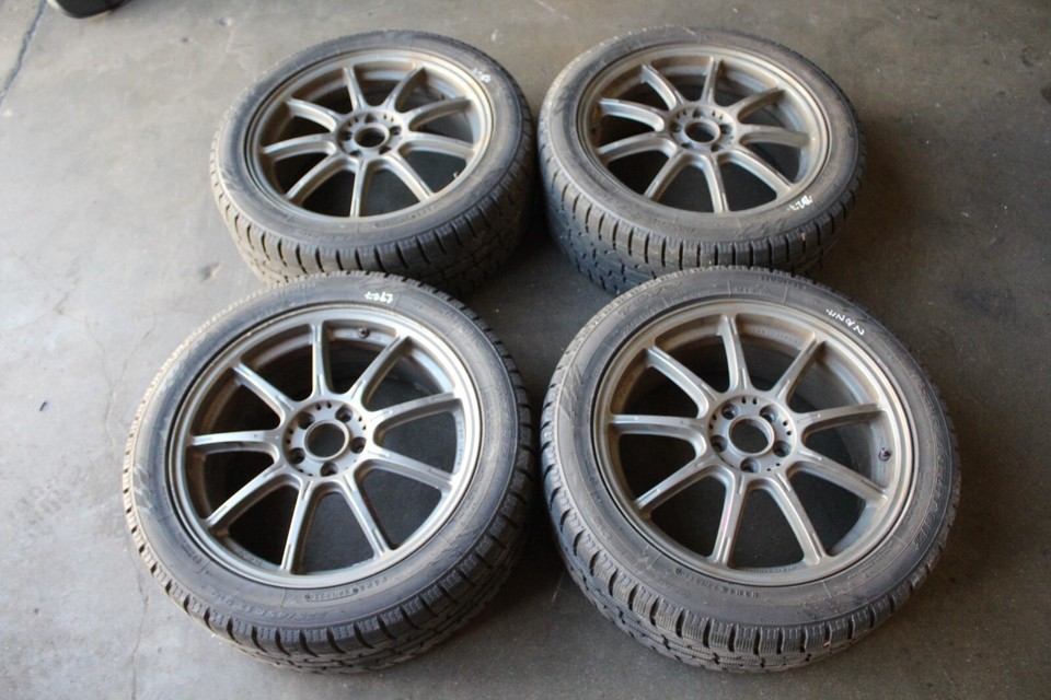 JDM RAYS GRAM LIGHTS 57G GB 17X7 +50 OFFSET 5X100 SUBARU NISSAN TOYOTA ...