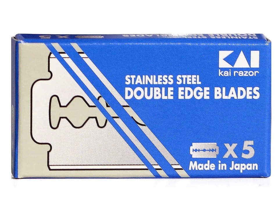 100 KAI Double Edge Razor Blades Shaving For Feather Safety Razor Made ...
