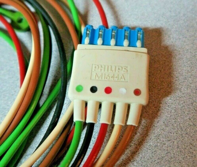Philips Medical M1644a 5-lead Set Snap Type Ref 989803144991 in Bag for ...