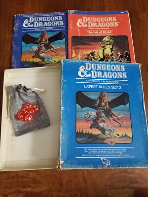 D&D Set 2: Expert Set Rules Box - Box Set w/ Expert Rules & Module X1 ...