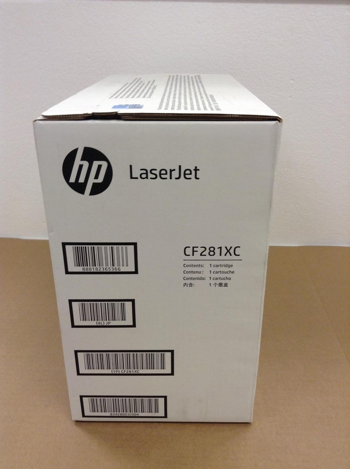 NEW OEM HP Cf281XC Black Toner Cartridge For Enterprise Mfp M630 M604 ...