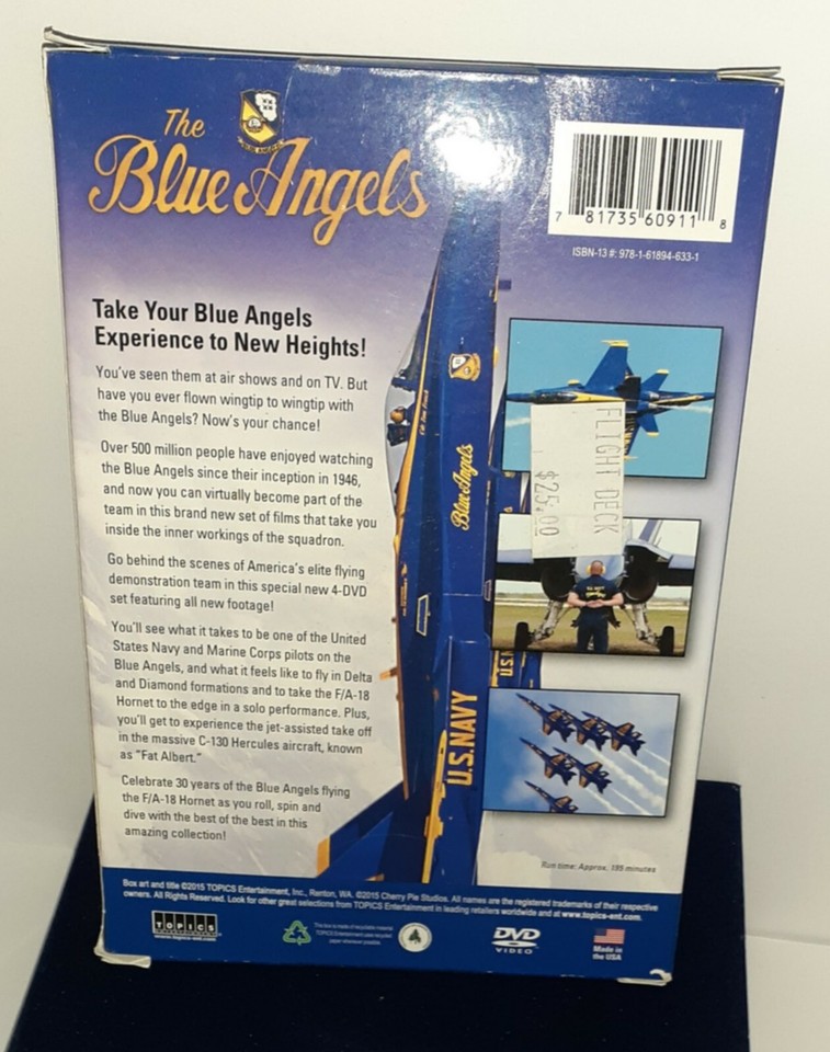 The BLUE ANGELS 4 DVD set 70TH ANNIVERSARY AVIATION AIRPLANE Pilot | eBay