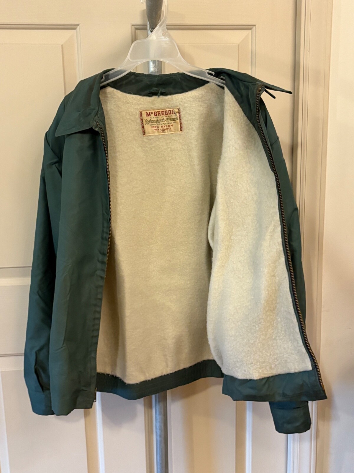 McGregor Nylon Anti-Freeze Jacket Men's Size 42 Green 1960's Good | eBay