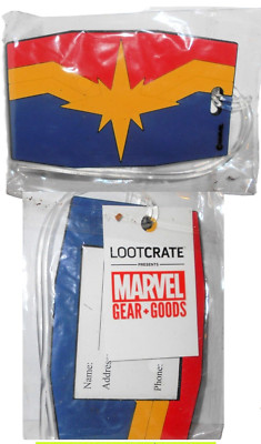 Loot Crate exclusive CAPTAIN MARVEL Luggage Tag marvel universe movie ...