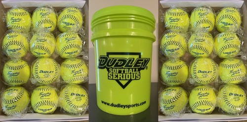 NEW-Dudley Thunder Heat - 12" USSSA Fast Pitch- 2 Dozen softballs in a ...