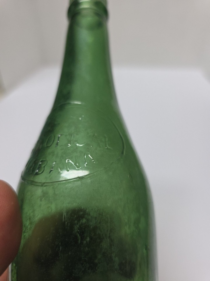 Vintage Cuba Beer Bottle! Cerveceria LATROPICAL Habana. Green Swirly ...