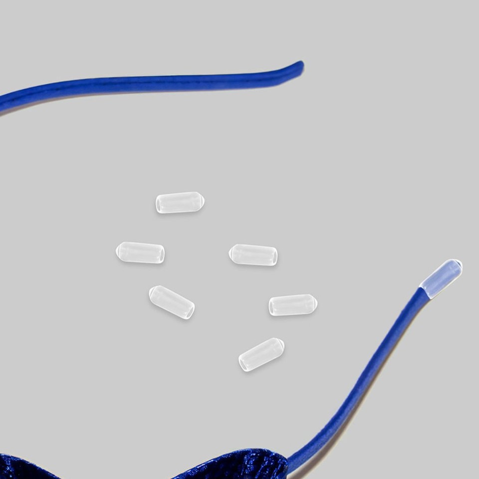 200pcs Headband End Caps Headband Rubber End Caps Hair Band Accessories ...