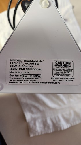 The SunBox Company Sunlight Jr. LED - Bright Light Therapy for Treating ...