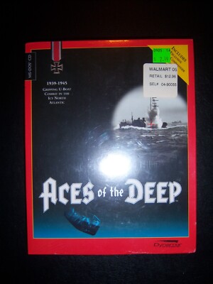 Aces Of The Deep *Sealed* MS-DOS PC Submarine Game 1994 - Big Box ...
