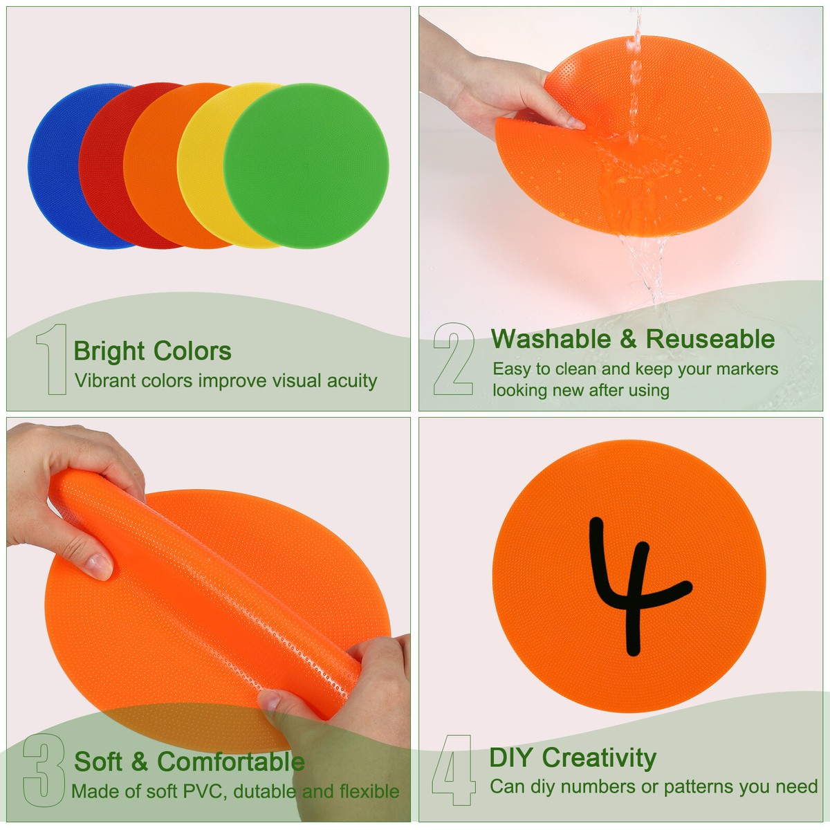 Rubber Spots For Physical Education