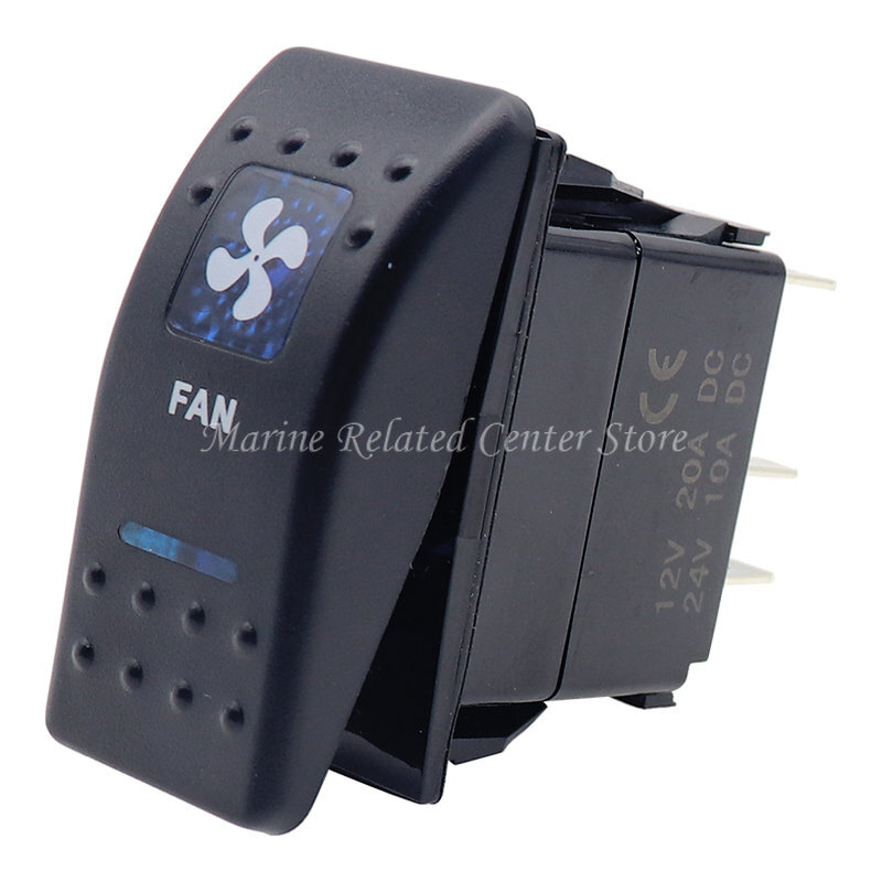 Boat Car Marine Dash Rocker Switch LED SPST ON-OFF Light Waterproof 5 ...
