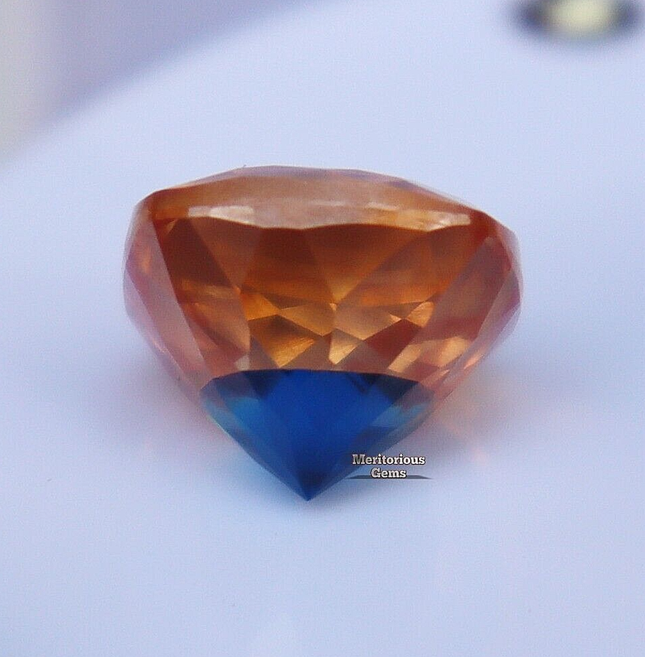 13 CT NATURAL BI COLOR PITAMBARI SAPPHIRE Cushion CUT CERTIFIED LOOSE ...