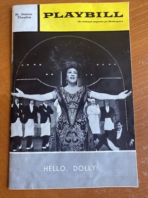 Vintage 1970 Playbill: ETHEL MERMAN in HELLO, DOLLY Broadway Musical ...