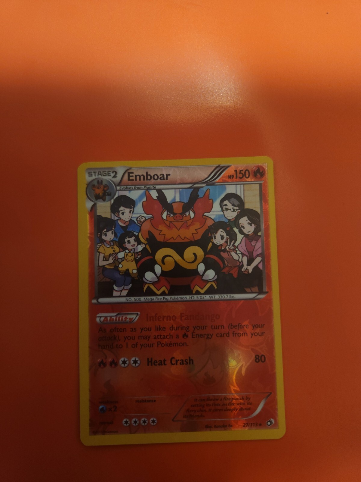 Pokémon TCG Reverse Holo Emboar Legendary Treasures 27/113 Rare | eBay